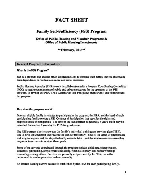 FSS Factsheet - NAHMA